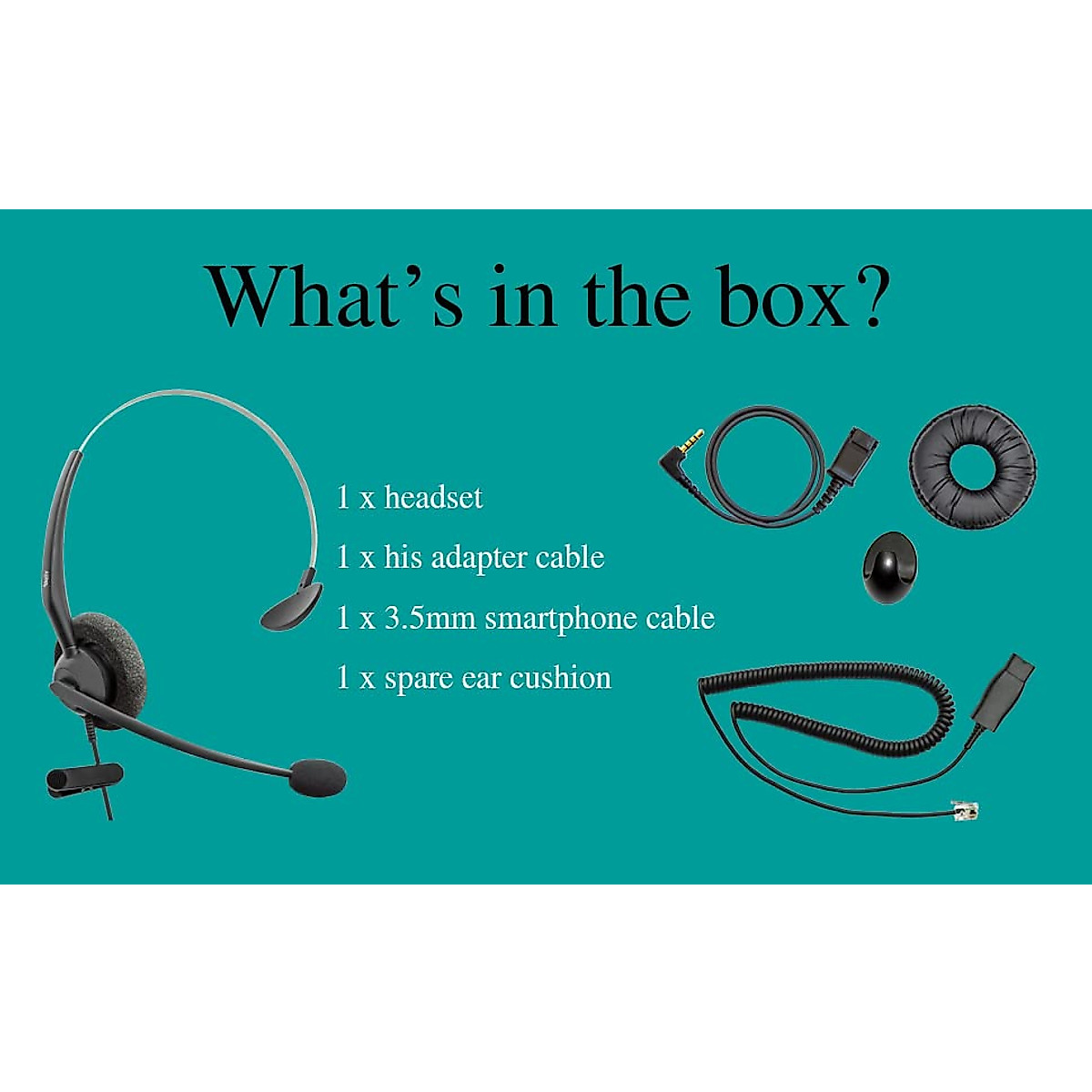 DailyHeadset RJ9 Avaya Phone Headset Compatible with Avaya 1600, 9600, J100 Series IP Phones Model Noise Cancelling Plus 3.5mm Adapter for Smartphone