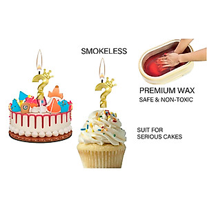 OUDEKE Gold Question Mark Candle Gold Crown Happy Birthday Candle Question Mark Cupcake Cake Topper Decoration Candle for Birthday Cakes Baby Showers Creative Gold ? Candle with Crown