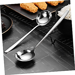 VINTORKY Slotted Spoon Big Ladle Spoon s Tea s Stainless Steel Soup Spoon Soup Ladle
