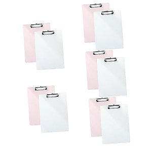 Tofficu 10 Pcs Writing pad exam Paper Clips Pencil Sketch Hand Support Plastic folders Paper folders Paper File Organizer Magnetic Suction Clipboard Pencil Sketch Clipboard Clip Boards a4