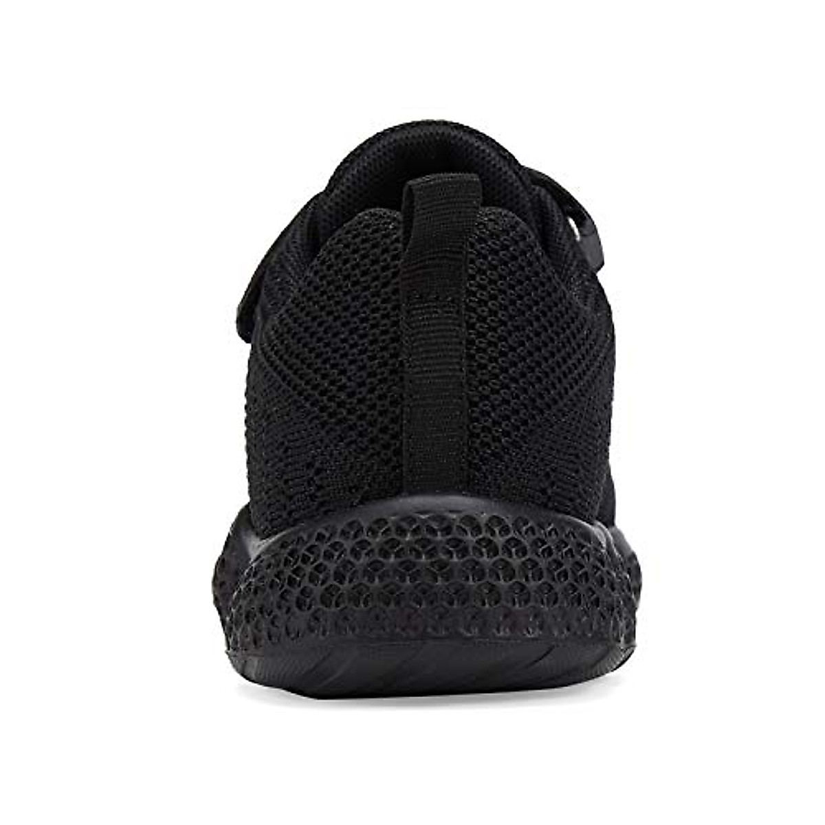 Casbeam Kids Breathable Sneakers Mesh Lightweight Easy Walk Casual Sport Strap Athletic Running Shoes for Boys Girls 050 All Black 34