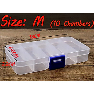 WellieSTR 3 Style Plastic Fishing Tackle Box for Fishing Fly Hook Lures Baits Accessories Tackle Boxes Size S M L