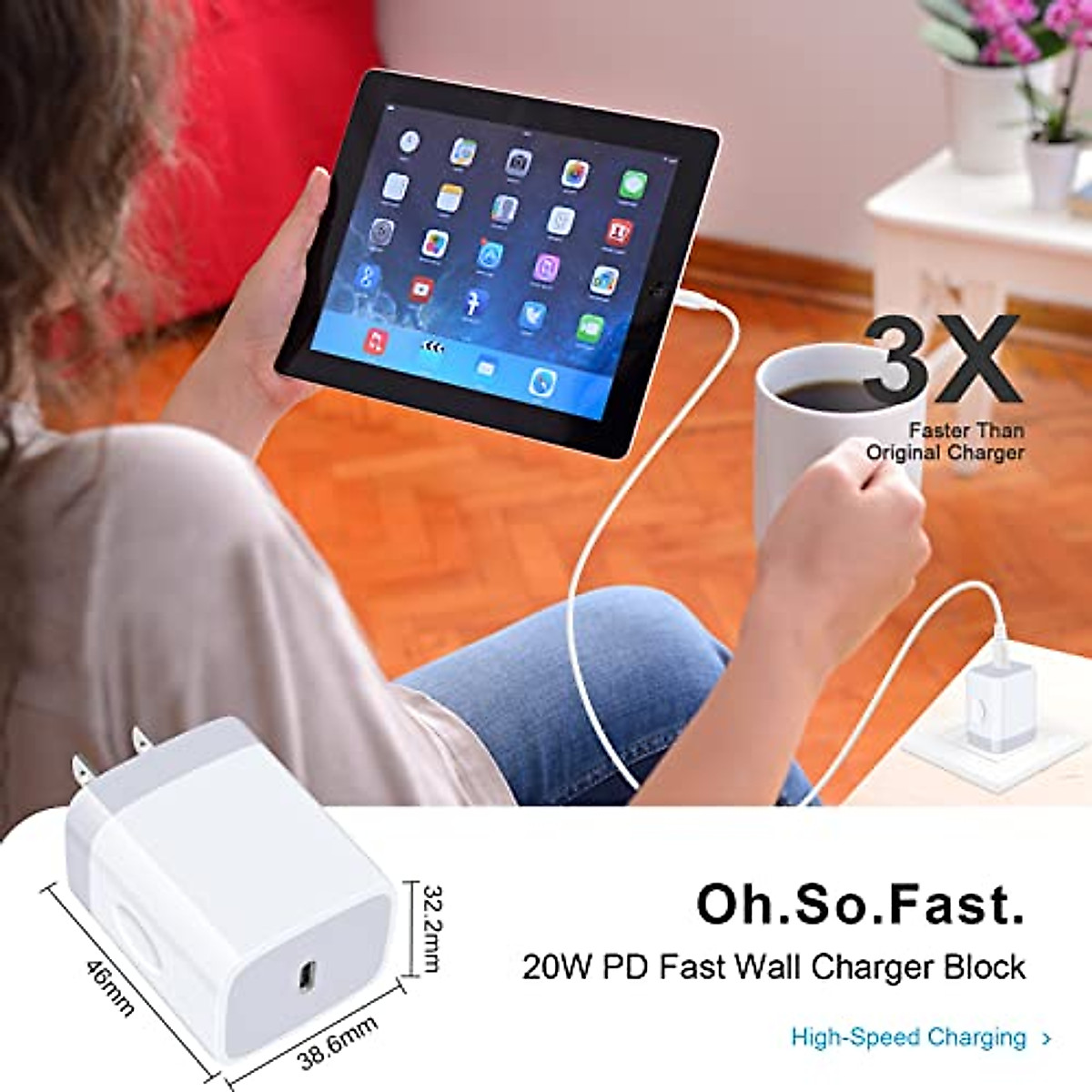 20W Samsung Galaxy Phone Charger Android Fast Charger C Type C Charger Cable Fast Charging for Samsung Galaxy A13 5G/S21 FE/S22/A53 5G/Z Flip 5/Z Fold3/A03S/A32/A52/S20 FE/A32/A01 A11,Pixel 7 6 Pro