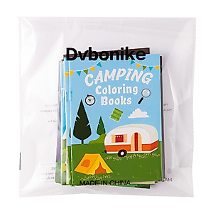 Dvbonike 24Pcs Camping Coloring Books Including Tent Camping Light Forest Bear Rabbit DIY Art Drawing Patterns Summer Birthday Party Favors Gifts Home School Activity Supplies for Kids Boys Girls