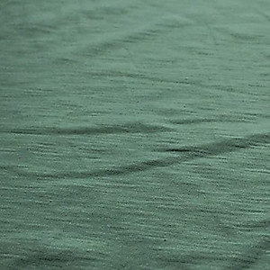 Texco Inc Solid Slub Spandex Jersey Knit Cotton Blend/Apparel DIY Fabric, Green D 1 Yard