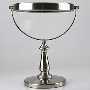 DITUDO Mirrors Led Makeup Mirror Lighted Vanity Mirror with Magnifying, Double Sided Mirror with Stand,Degree Rotation