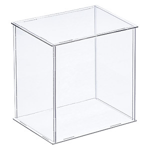 MECCANIXITY Acrylic Display Case Plastic Box Clear Assemble Dustproof Showcase 6.3x4.3x6.1 Inch for Collectibles Items