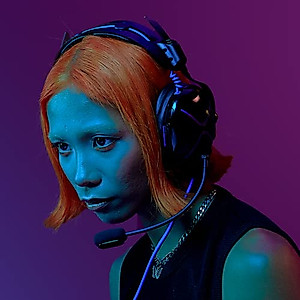 PDP Victrix Pro AF Premium Wired Esports Gaming Headset for PlayStation 5 - Removable Boom Microphone PS4/PS5/PC (Black/Purple)