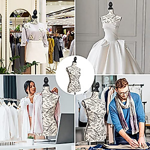 Sewing Mannequin Torso Dress Form, Female Manikin Body with Tripod Base Stand, Adjustable Clothing Foam Form 58-67 inch Height, for Dressmakers Dress Jewelry Display, Crowns