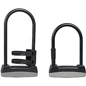 Bicycle Locks Heavy Duty Anti Theft Bike Lock Heavy Duty Bike Lock,Bike Lock U-Lock Bike Lock Anti-Theft Steel Electric Bicycle Scooter Convenient Lock Frame Bicycle Accessories