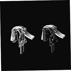UKCOCO Black Buttons 1 Pair Artifact Chicken Shooter Chicken- Assist Black Shooting for Gaming Mobile Eating Button Tool Aim Quick Key Eat Phone Game Fire Games Trigger Conter S Metal Push Button