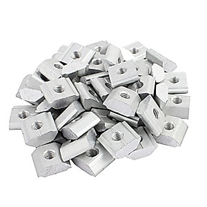 uxcell 50Pcs Aluminum Solar Panel Mounting Brackets-Mid Clamp for Framed Panels