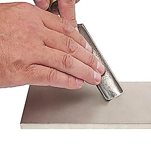 Trend 8-Inch Diamond Sharpening & Flattening Stone, Double Sided (180/600 Grit) Bench Stone with Pouch, Cleaning Block & Non-Slip Mat, DWS/CP8/FX