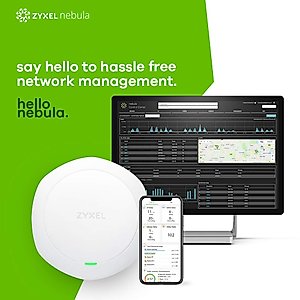Zyxel WiFi 11ac 3x3 Access Point, Easy Setup and Management, Free NebulaFlex Cloud Management, Dual Band, 802.11ac, No PoE Injector (NWA1123-AC Pro) (3x3 Dual Optimized (No PoE Injector))