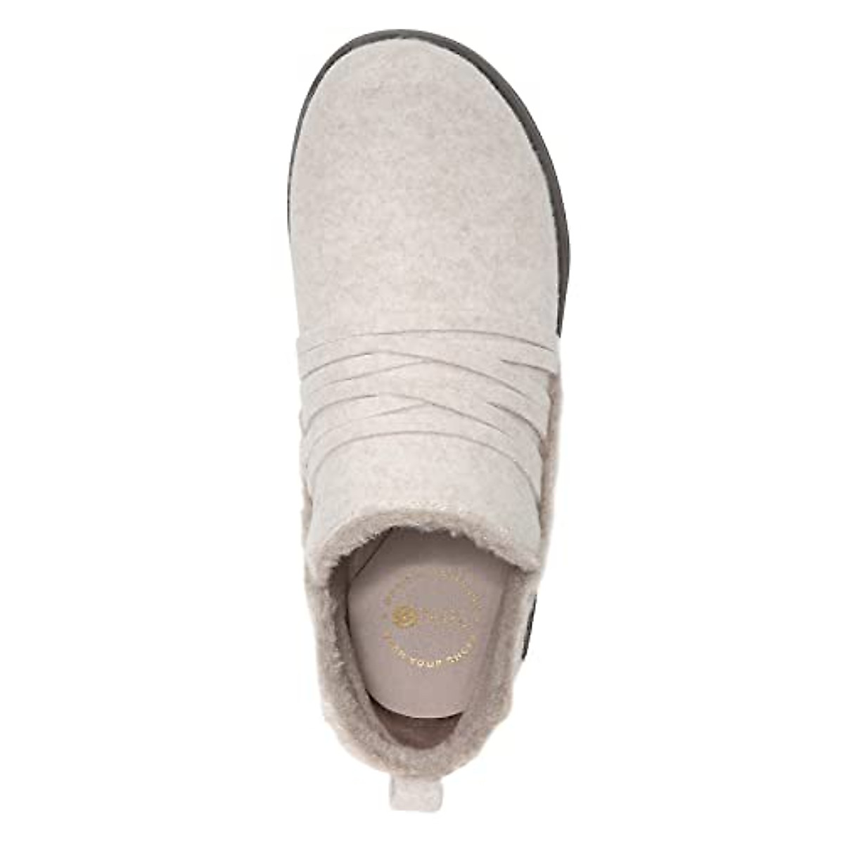 BZees Women's Glide Slip-On Ankle Boot Sneaker, Eggnog Flannel, 9.5