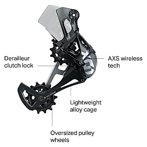 SRAM X01 Eagle AXS Rear Derailleur - 12-Speed, Long Cage, 52t Max, Lunar