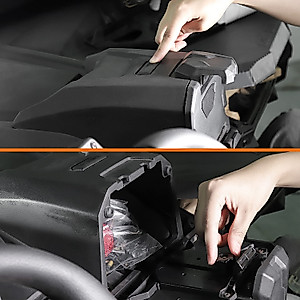 CUSAUTV X3 Electronic Device Tablet Phone Holder GPS Mount Compatible with 2017-2024 Can Am Maverick X3 / X3 Max DS MR RC Turbo R Accessories with Storage Box Organizer Tray,Replace for #715002874