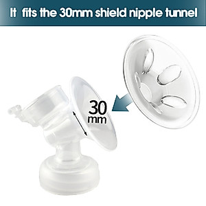 begical Flange Massage Cushion 23mm Compatible with Philips Avent Breastpump 30mm and ameda 30.5 Shields/Flanges,Replace Flange Insert or Avent SCF332/SCF334/SCF330 Cushion Parts/Accessories