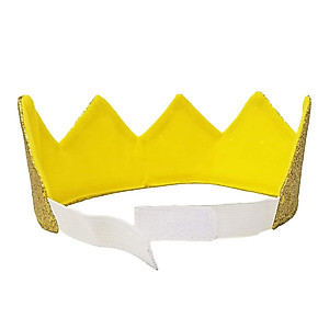 SeasonsTrading Shiny Gold Glitter Sparkle Crown - Fun Birthday Costume Party