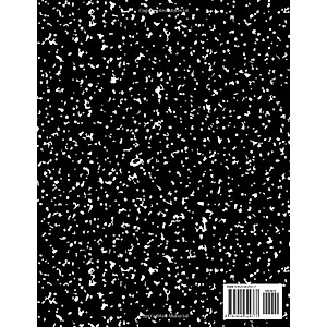 College Ruled Composition Notebook: Lined Paper Composition Book for Journal, College, Office, Work | 8.5 x 11 Note Book | 100 Pages | Black