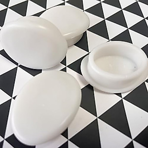 JILINWEI Hole Plug Kit for Generac Generators Home Use,4 Pcs Base Hole Adapter for Generac Whole House Air Cooled Generators,White