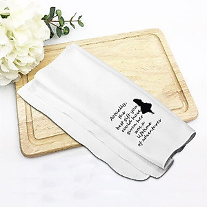 PXTIDY Alice Inspired Wonderland Tea Towel Alice Fairy Tale Fans Gift The Best Gift You Could Have Given Her was a Lifetime of Adventures