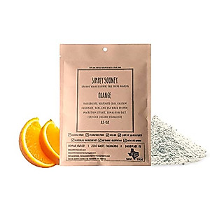 Zero Waste Paper Bag Kid Safe Orange Organic Vegan Fluoride Free Remineralizing Tooth Powder - Ships Without Any Plastic