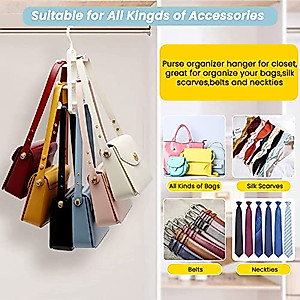 XJ-HOME 3PCS Creative Bags Hanging Scarf Tie Hook, Disassembly Cabinet, Solving Storing Strokes, Magic Space Holding, and a Storage Bag of a Solid Hanging Closet Bag.