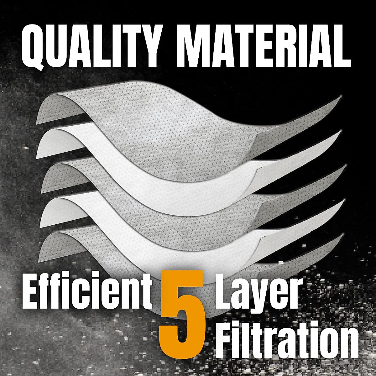 POWERTEC 75037 Filter Bags for Festool 496187 Fits CT 26, 5PK