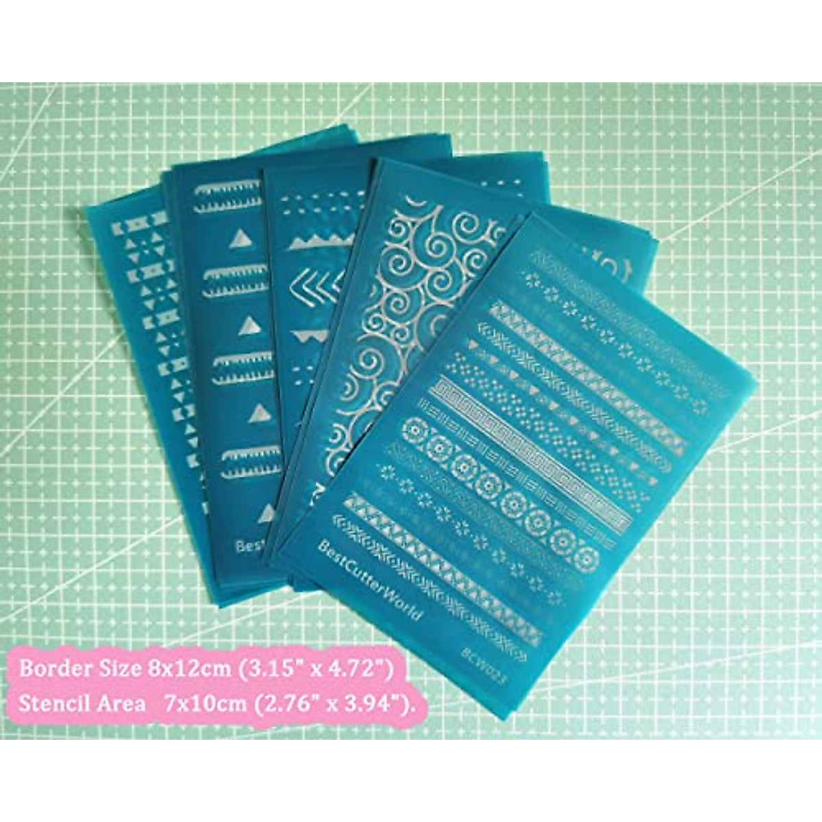 Aztec Print Polymer Clay Silkscreen Tool- Reusable Silkscreen Stencil for Polymer Clay - Silk Screen Printing for Polymer Clay Earrings- Jewelry Earring Silk Screen (BCW137)