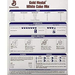 GeneralMills LR/D GOLD MEDAL WHITE CAKE MIXES 6 CASE 5 POUND, 5-pounds