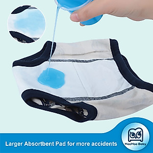 MooMoo Baby Training Underwear 4 Packs Absorbent Toddler Potty Training Pants for Boys and Girls-Cotton Dino 2T-6T (Dino, 5T)