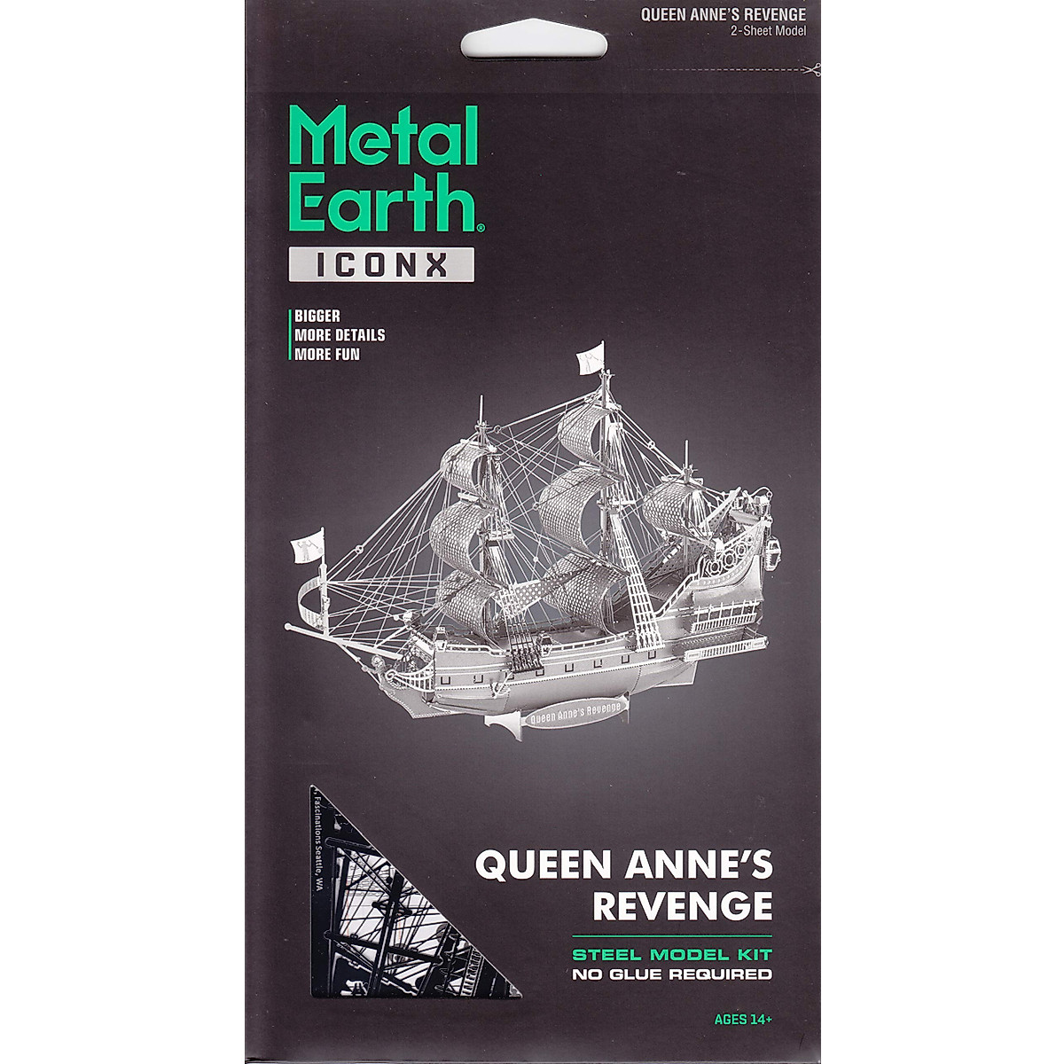 Metal Earth Premium Series Queen Anne's Revenge 3D Metal Model Fascinations