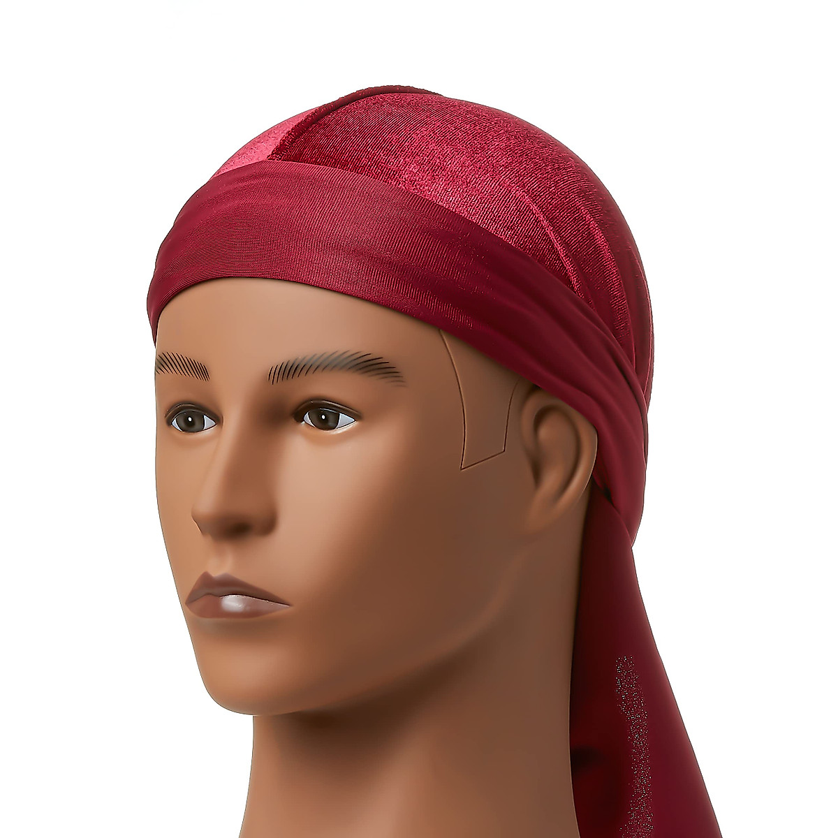 KISS RED Bow Wow Power Wave Velvet Luxe Durag (Burgundy)