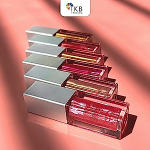 TKB Flexagel DIY Lip Gloss Making Kit| Make Your Own Lip Gloss| Moisturizing, High Shine, Crystal Clear| Vegan, Gluten and Cruelty free| Made in USA