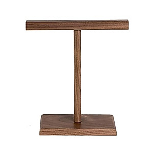 ANIIC Headset Stand Wood Headphone Stand Holder Creative Headset Holder Desk Display Shelf Rack Universal Earphone Accessories Headphone Stand ( Color : Walnut )