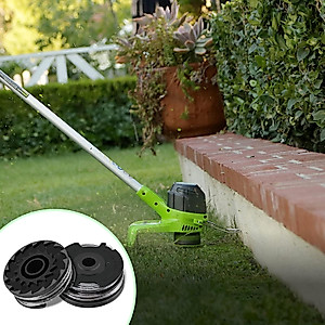 2900719 Dual Line Trimmer Replacement Spool Compatible with Greenworks 2101602A and 2101602, Replacement Spool 20ft 0.065" 7-Pack (6-Line Spool + 1 Cap)