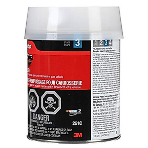 Bondo Body Filler, Original Formula for Fast, Easy Repair & Restoration of your Vehicle, 00261, Filler 14 oz and 0.5 oz Hardener, 1 Can