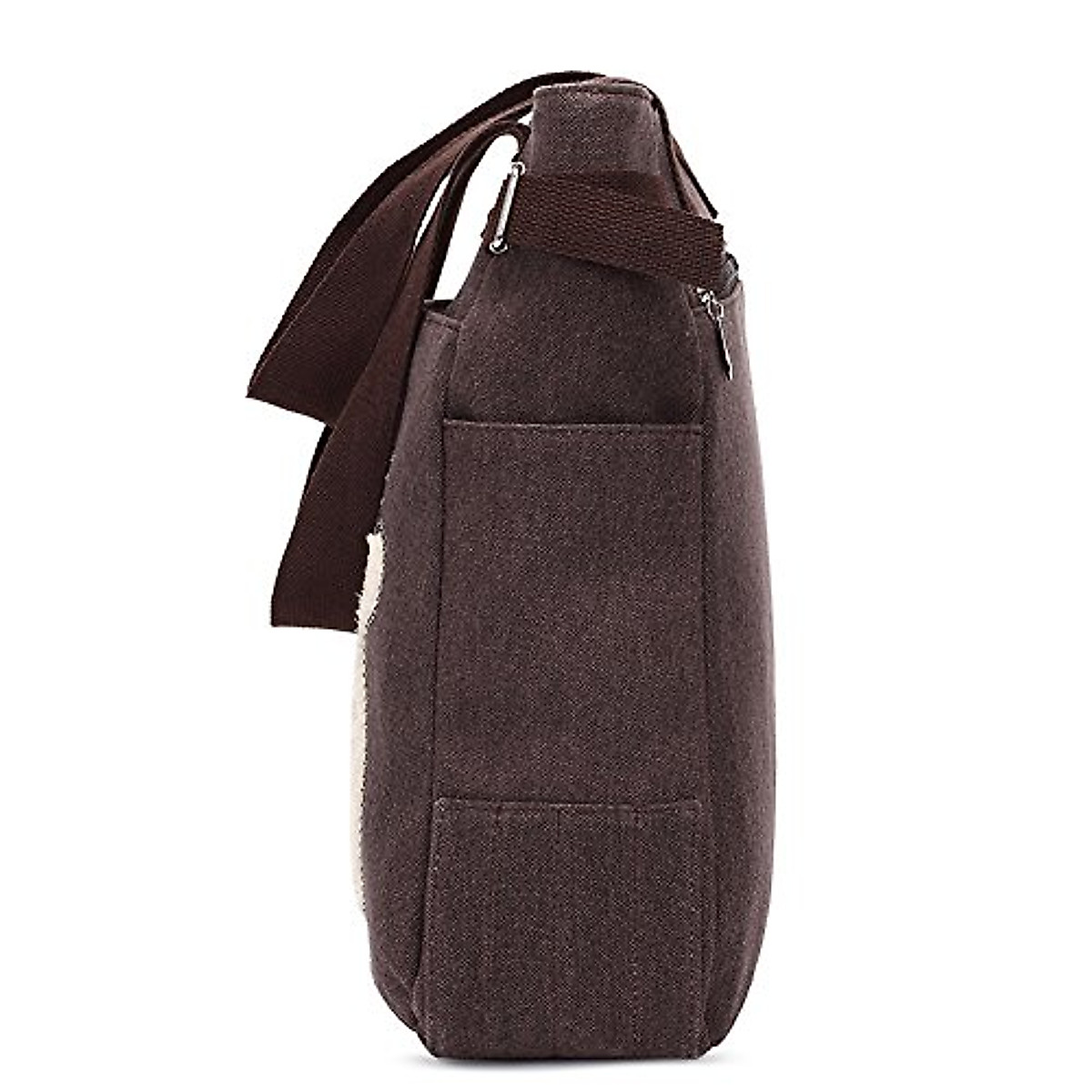 KAUKKO Women Canvas Handbag Shoulder Bag Cat Big Tote Bag Coffee