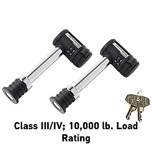 Master Lock 1479TAT Receiver Lock, 2 Pack,Silver