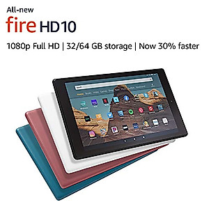 All-New Fire HD 10 Tablet (10.1" 1080p full HD display, 32 GB) – Black + Kindle Unlimited (with auto-renewal)