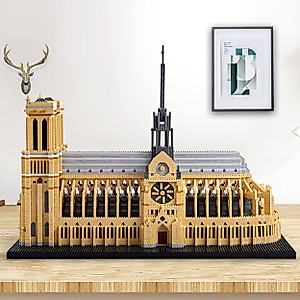 DOLBLOCK Notre Dame De Paris World Famous Micro Building Blocks Collection Model Architecture Sets for Adults 7380 PCS, Ideas DIY Mini Bricks Toy Present for Kids