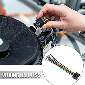 X AUTOHAUX Car Stereo CD Player Wiring Harness Wire Radio Adapter Install Plug 16 Pins for Kenwood