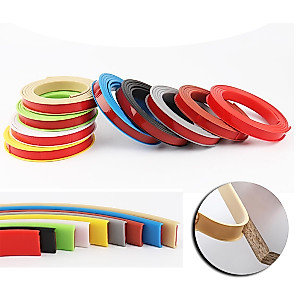 homeemoh U-Shape Edge Banding Self Adhesive Veneer Edging Trim 40mm x 5m Furniture Edge Protector for Table Cabinets Shelves