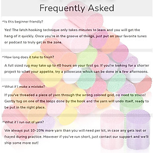 Puzamen Latch Hooks for Kids, Latch Hook Rugs for Beginners Soccer