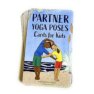 Partner Yoga Poses Cards for Kids - for Play Therapy, Brain Breaks, Classroom Yoga, Yoga for Families, Elementary PE Class, Yoga Games, Preschool Yoga, Kids Yoga Class, or Mommy Me Yoga