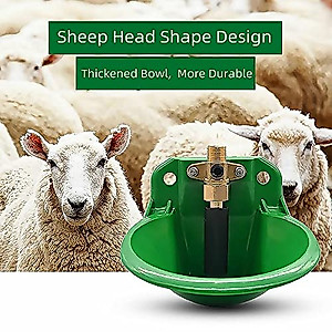 Automatic Sheep Waterer Bowl Sheep Goats Drinking Water Bowl Goat Feeders Plastics Automatic Drinking Trough Livestock Supplies