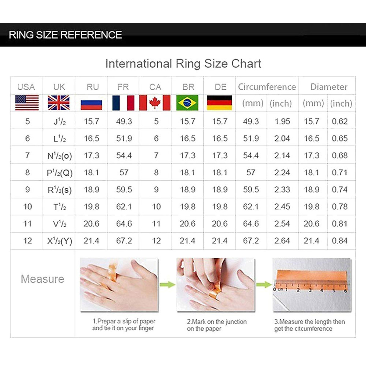 JESMING 3D Rose Ring CZ Simulated Diamond Ring Rose Gold Ring Rose Flower Ring for Women (Silver,8)