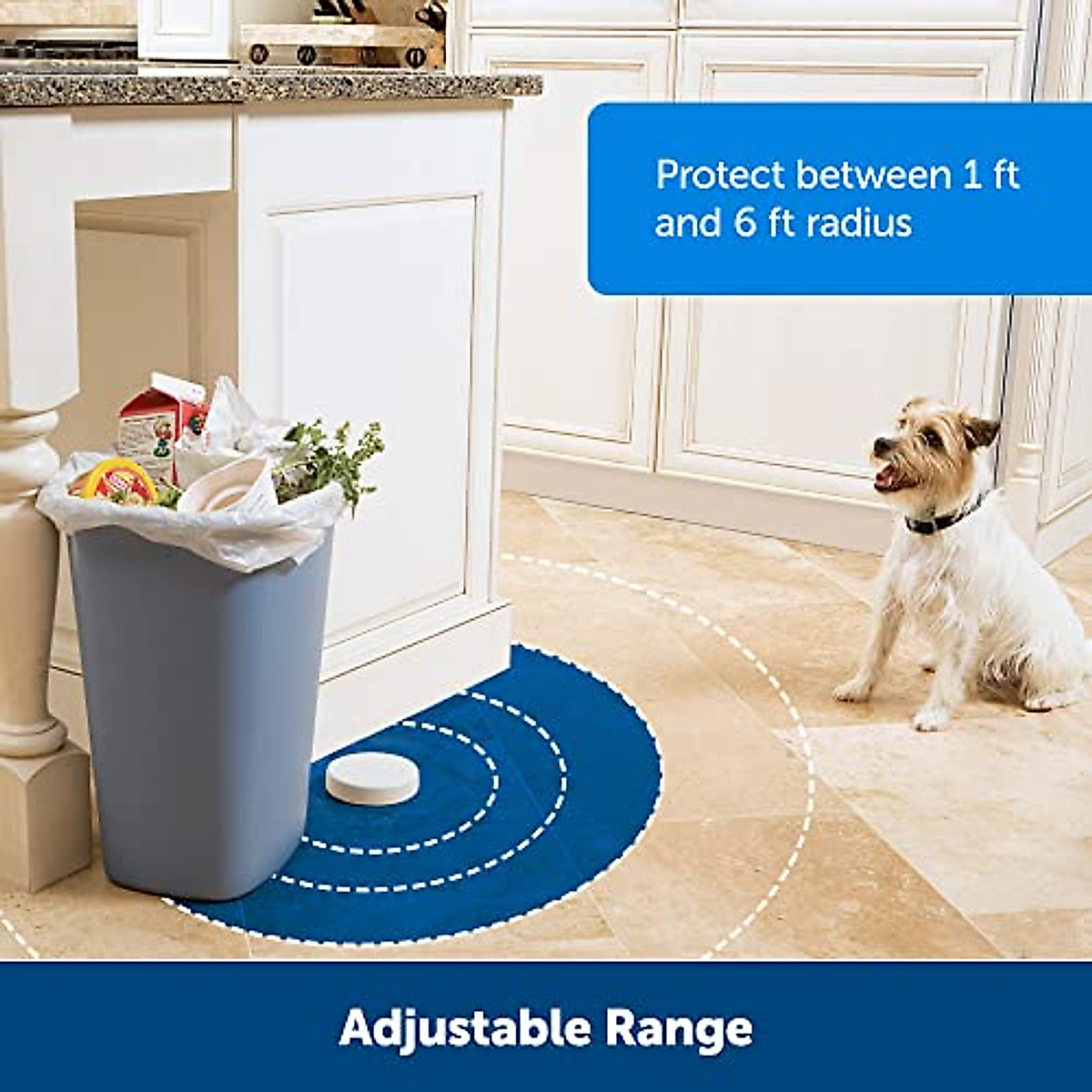PetSafe Pawz Away Indoor Pet Barrier with Adjustable Range – Dog and Cat Home Proofing – Static Correction – Wireless Pet Gate Keeps Areas Off Limits – Battery-Operated – For Pets 5 lbs. and Up