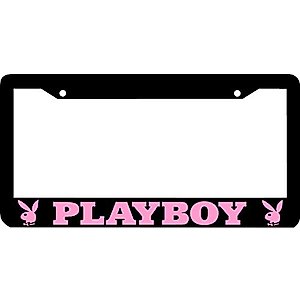 carcommerce Black Pink Playboy License Plate Frame by Carcommerce,13281